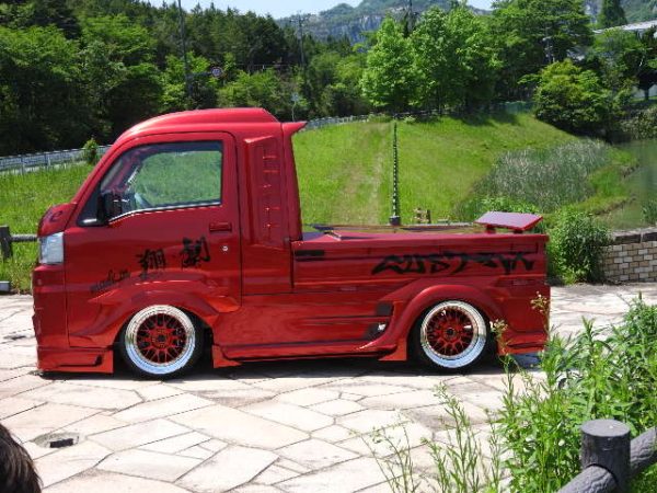 マイスターM1/クリアレッド/ゴールドピアス。F-16x7J+13.165/40-16 R-16x7.5J-6.165/40-16